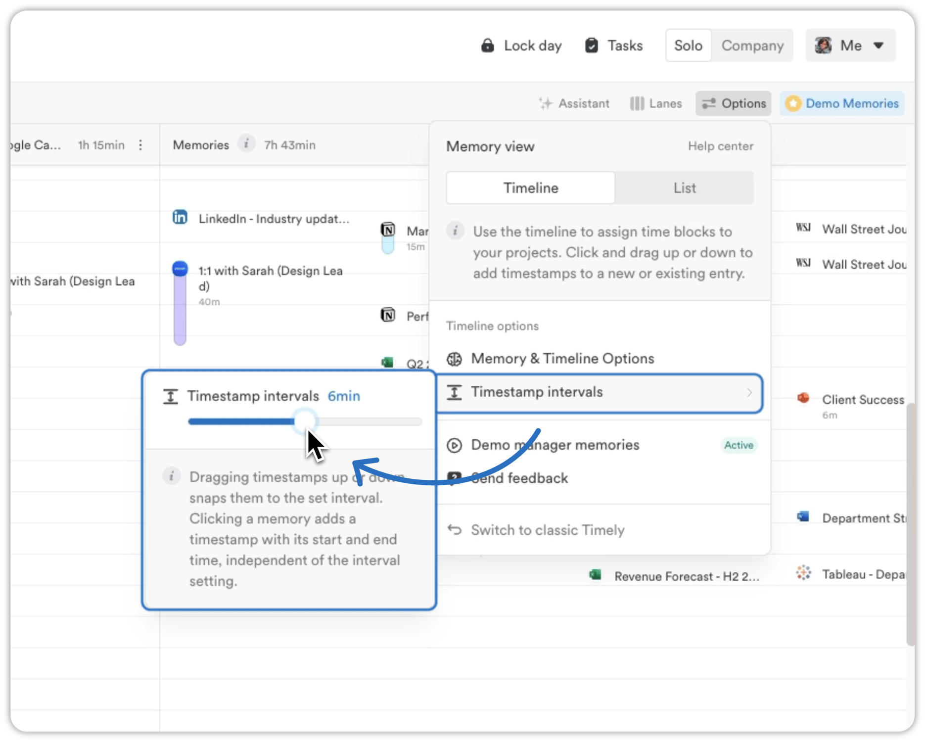 New Timeline | Timely Features | Timely Hub